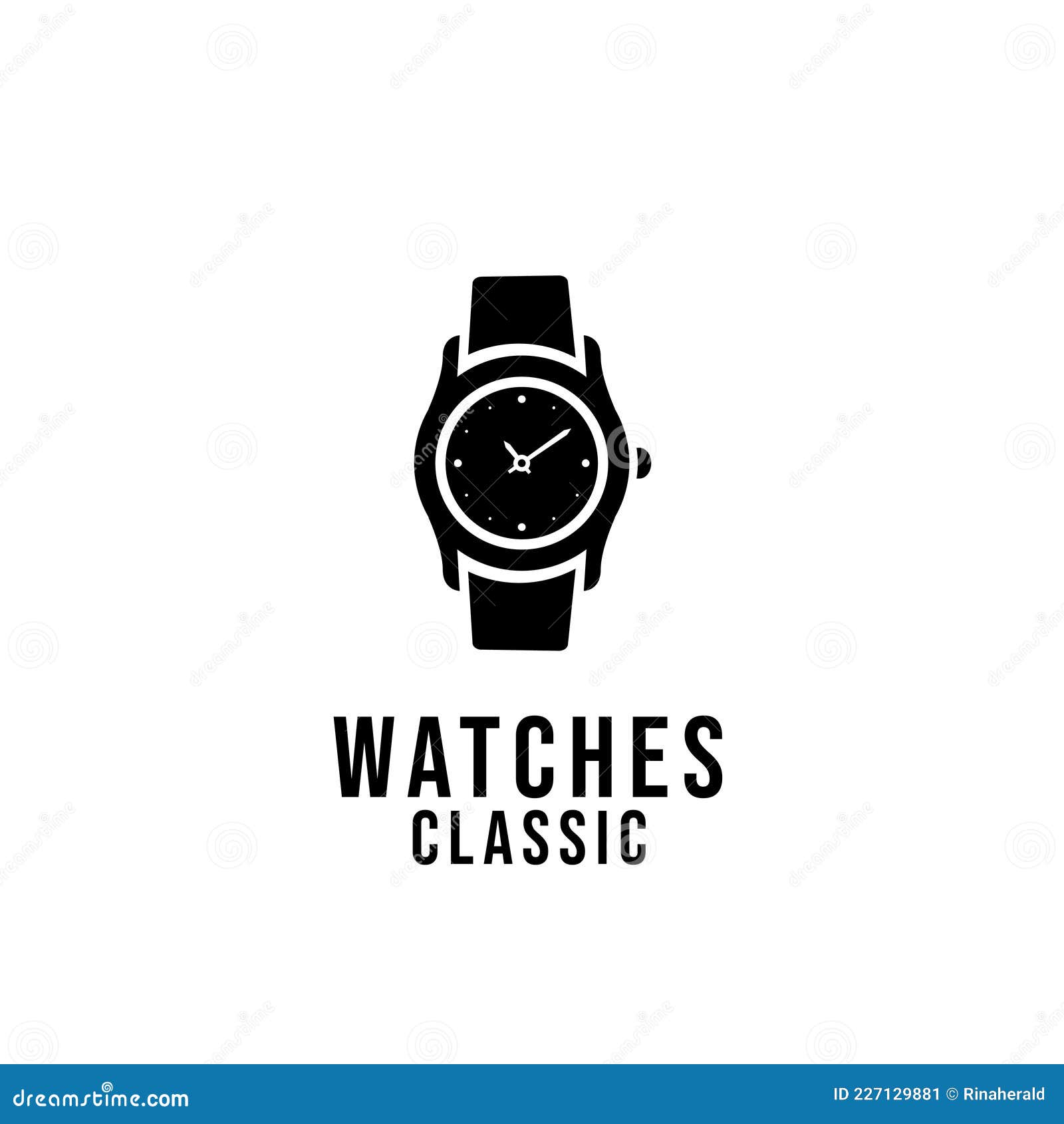 Watch Classic Logo Icon Design Stock Vector - Illustration of minute ...