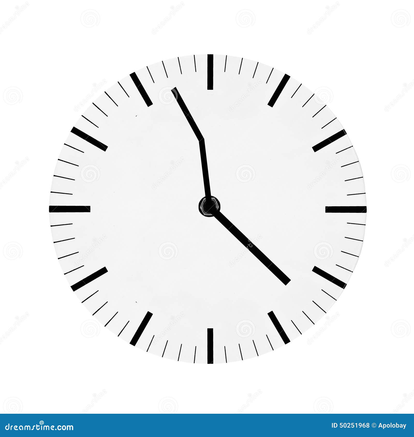 Watch with Curved Arrows Isolated on a White Stock Photo - Image of ...