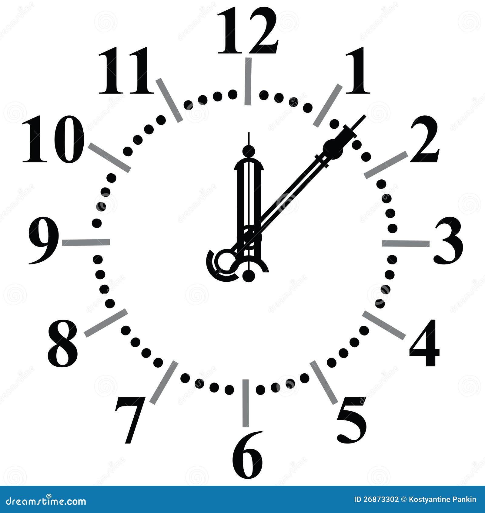 Watch dial stock vector. Illustration of watch, pattern - 26873302