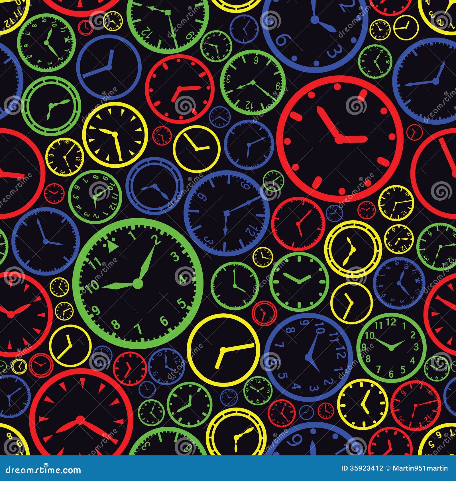 Watch Dial Color Pattern Eps10 Stock Vector - Illustration of hour ...