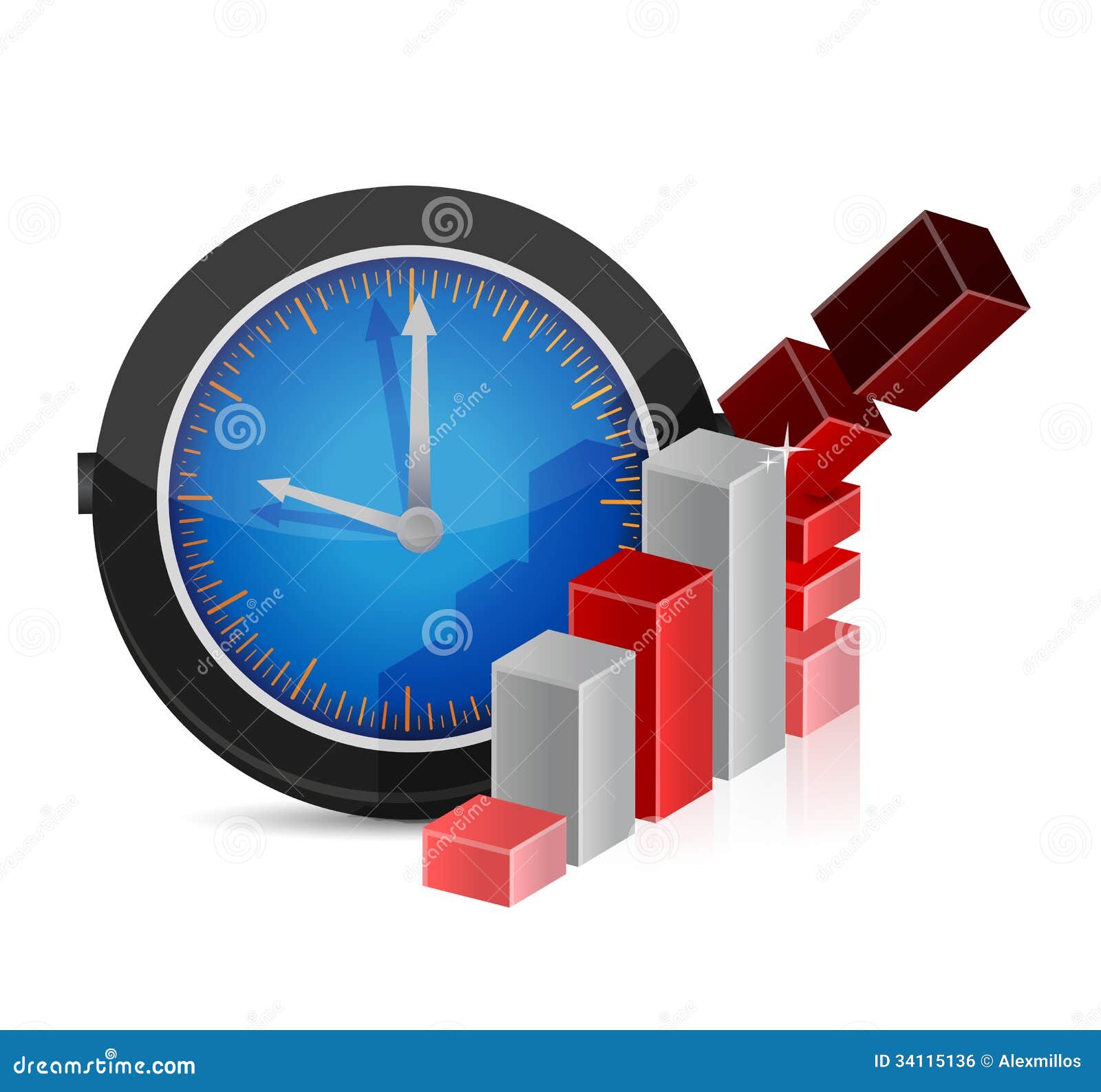 Falling Business Diagram Royalty-Free Stock Photography | CartoonDealer ...