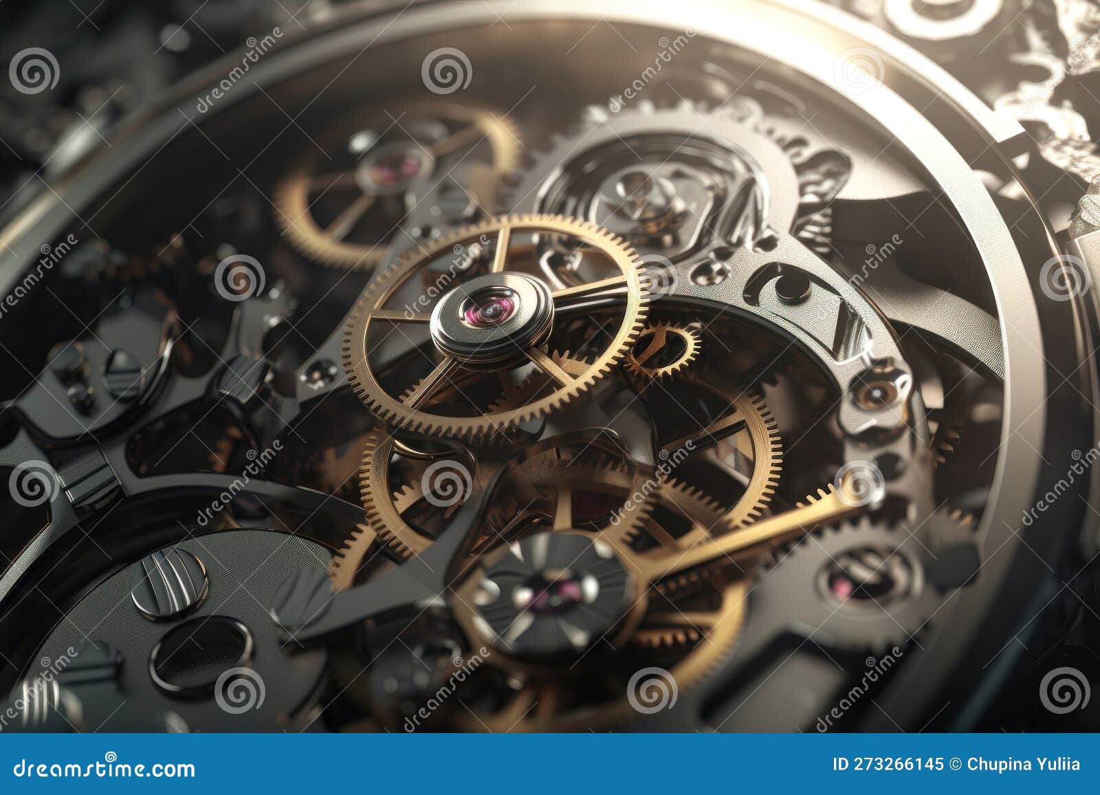 Watch Gears Concept. AI Generated Stock Illustration - Illustration of ...