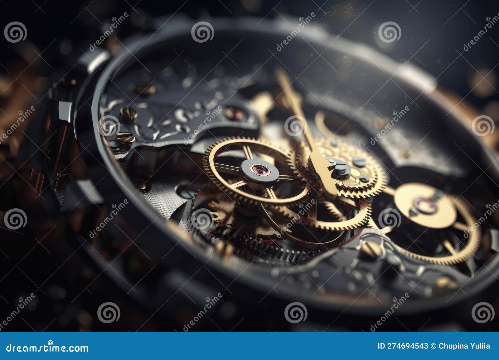 Watch Gears Concept. AI Generated Stock Illustration - Illustration of ...
