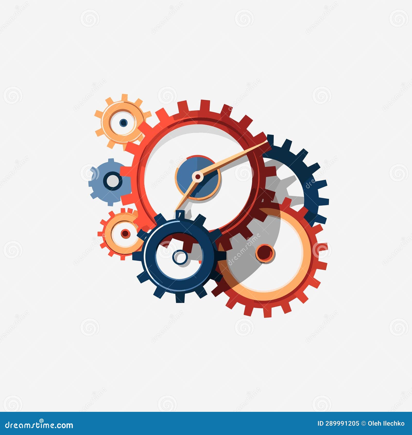 Watch Gears Vector Flat Minimalistic Isolated Illustration Stock ...