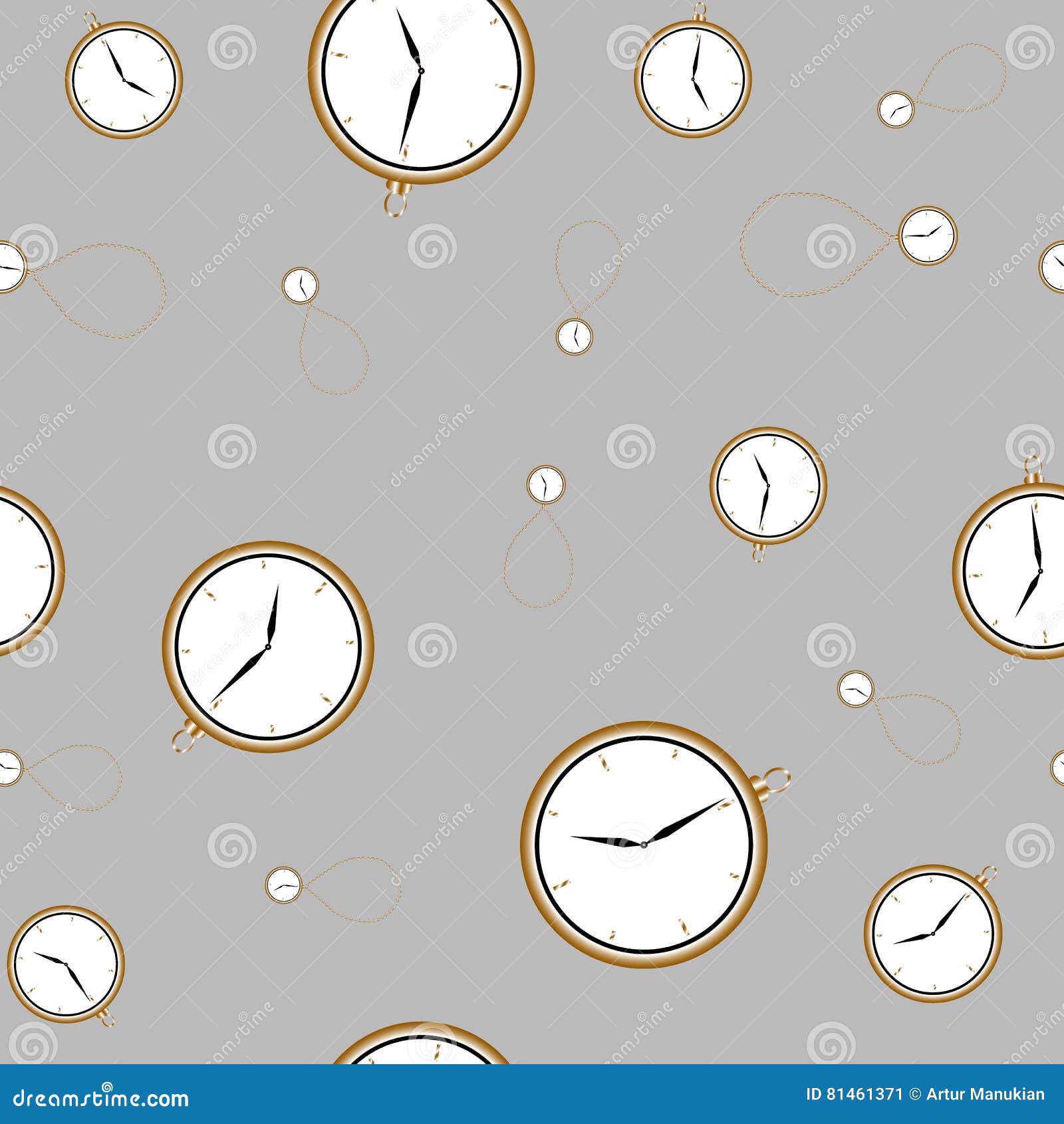 Watch from gold stock vector. Illustration of graphic - 81461371