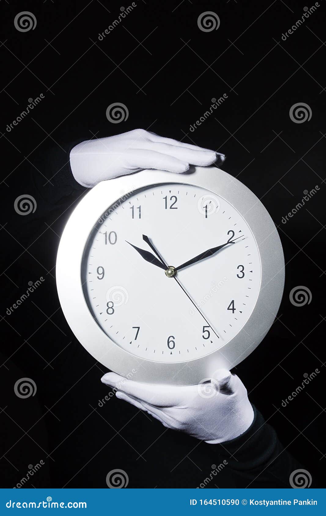 Watch in hand stock photo. Image of dial, abstract, second - 164510590