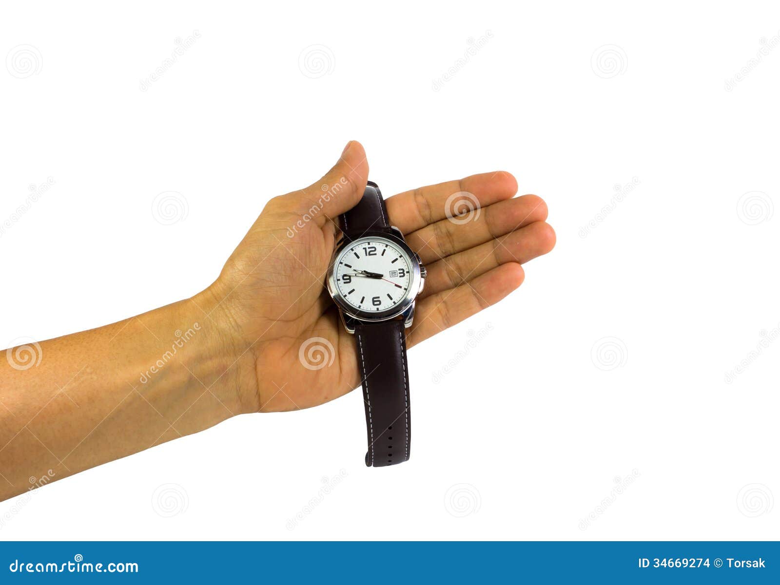 Watch in hand stock photo. Image of shiny, fashion, decoration - 34669274