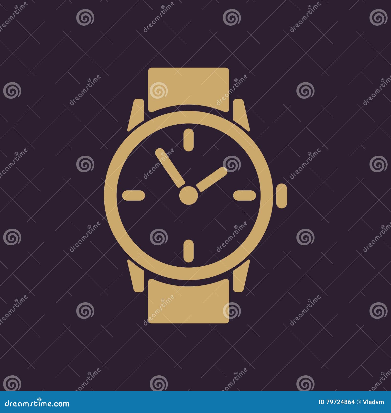 The Watch Icon. Clock and Wristwatch, Timer, Time, Stopwatch Symbol ...