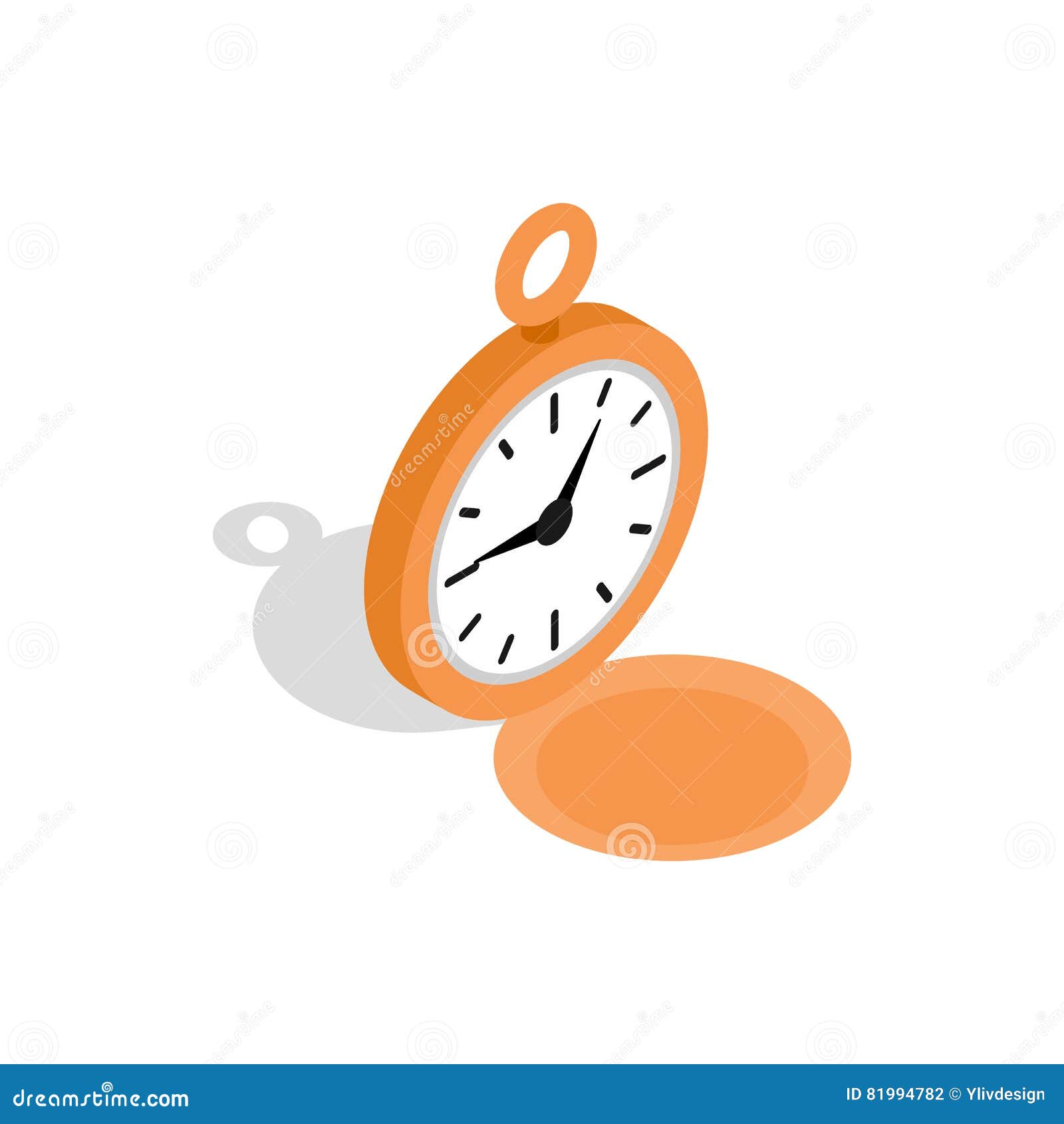 Watch Icon, Isometric 3d Style Stock Vector - Illustration of object ...