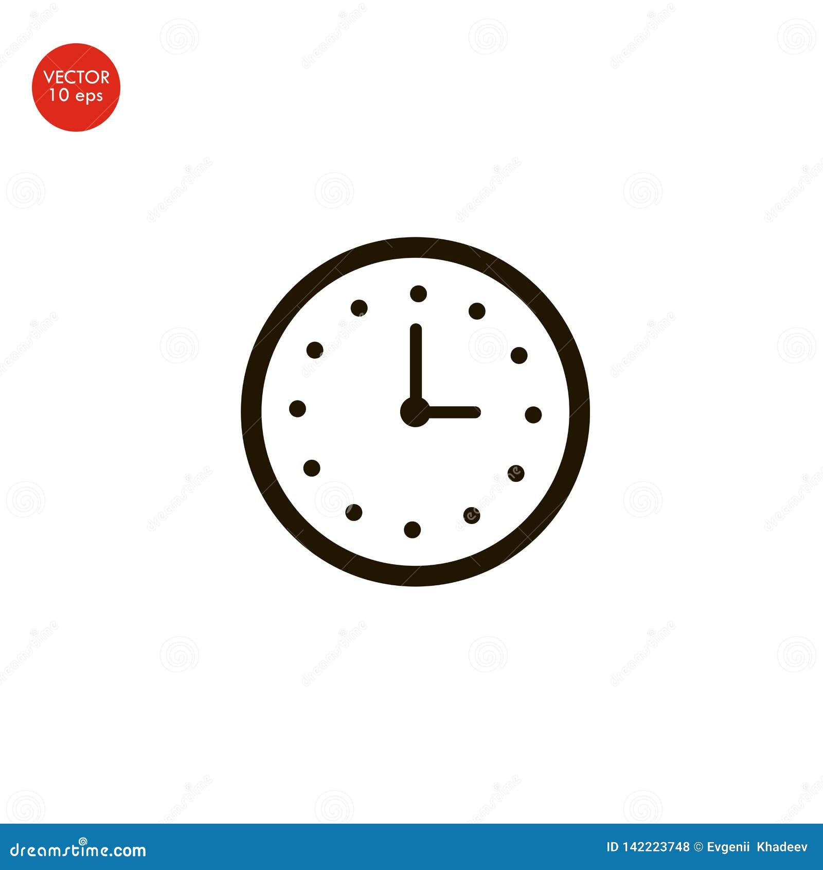 Watch Icon Vector. Simple Flat Symbol. Illustration Pictogram Stock ...
