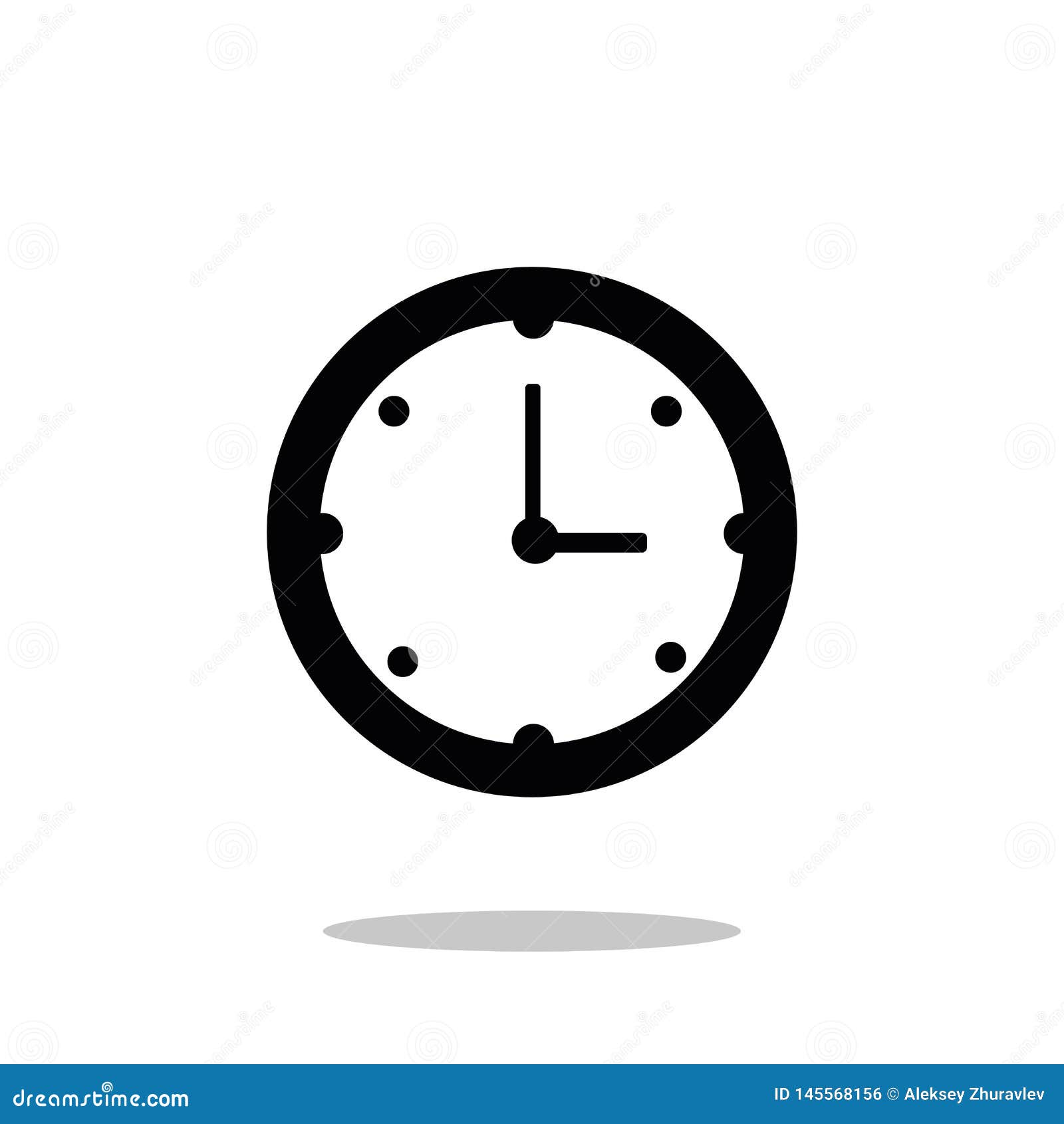 Watch Icon Vector. Simple Flat Symbol Stock Vector - Illustration of ...