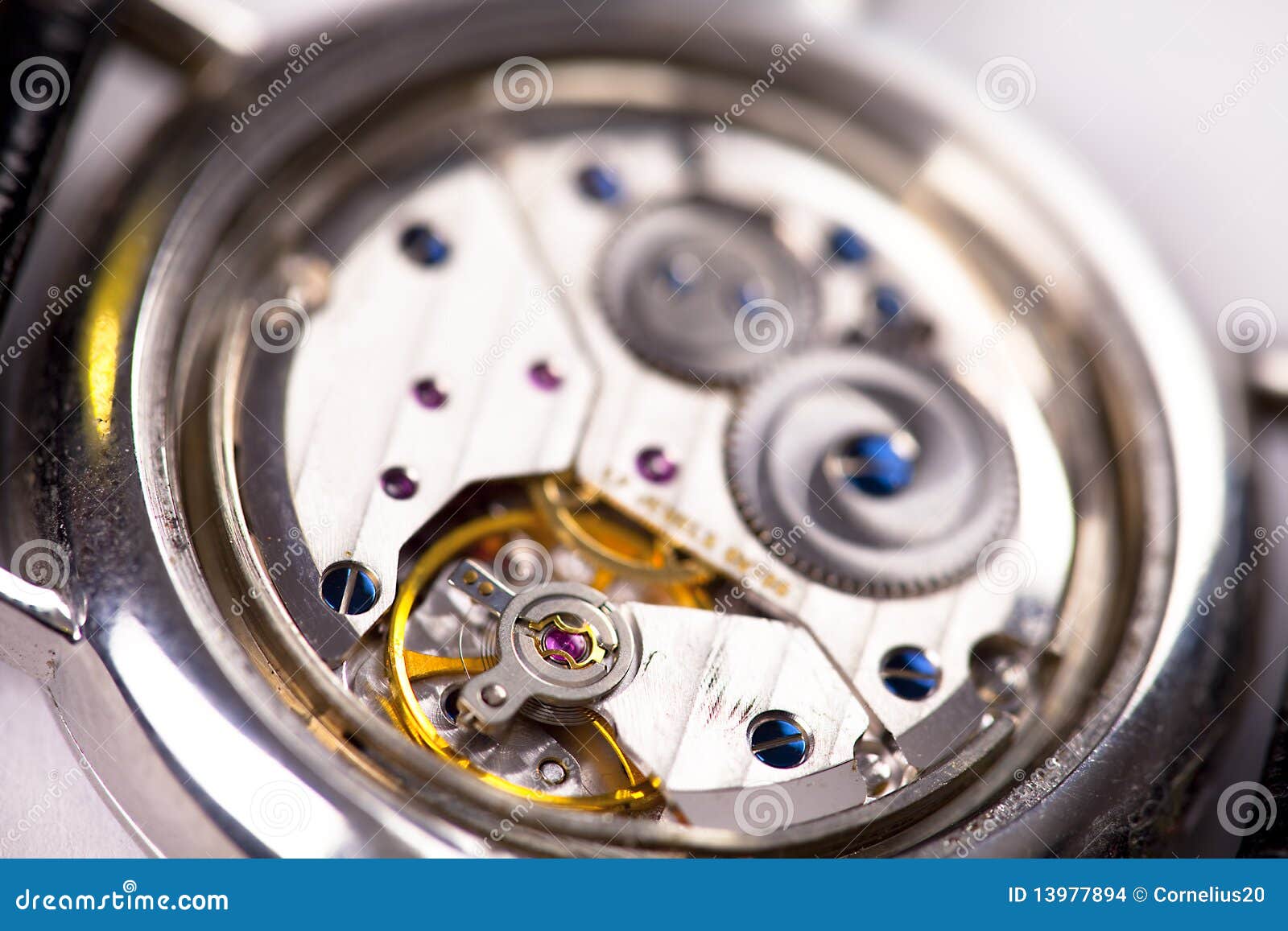 Watch interior detail stock photo. Image of mechanics - 13977894
