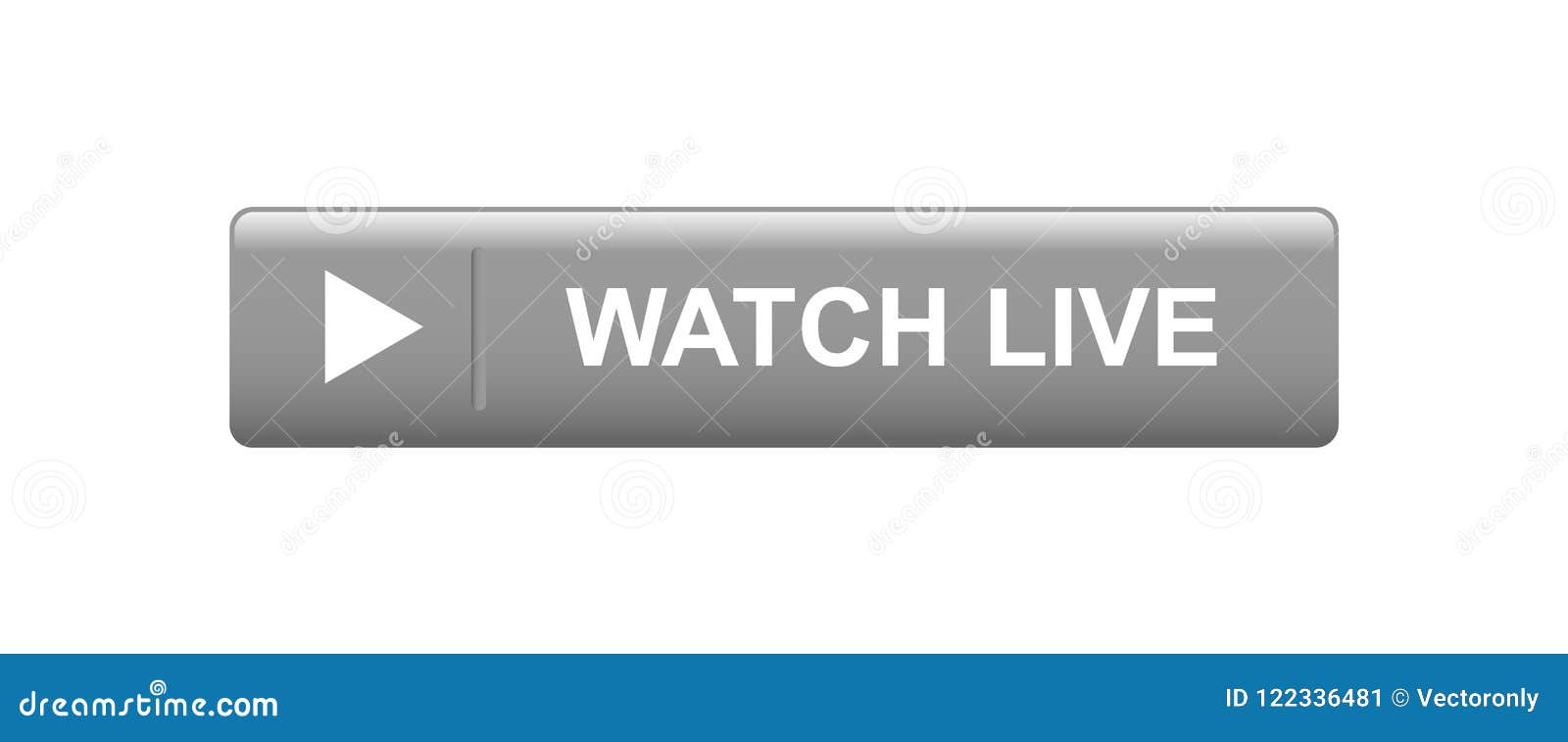 Watch live button stock illustration. Illustration of media - 122336481