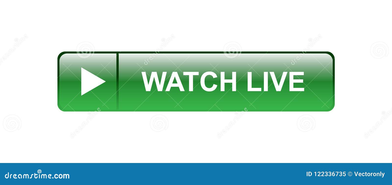 Watch live button stock illustration. Illustration of broadcast - 122336735
