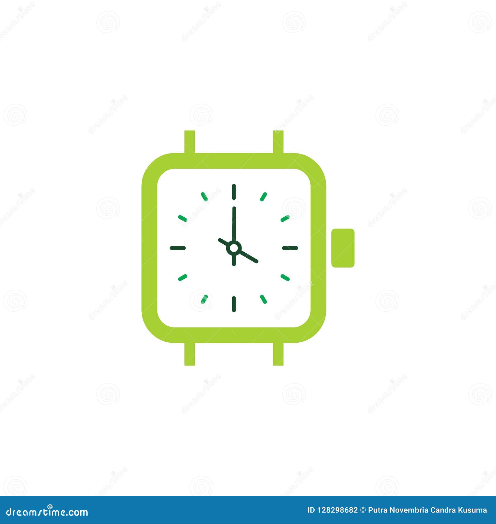 Watch Logo Icon Design stock illustration. Illustration of hand - 128298682