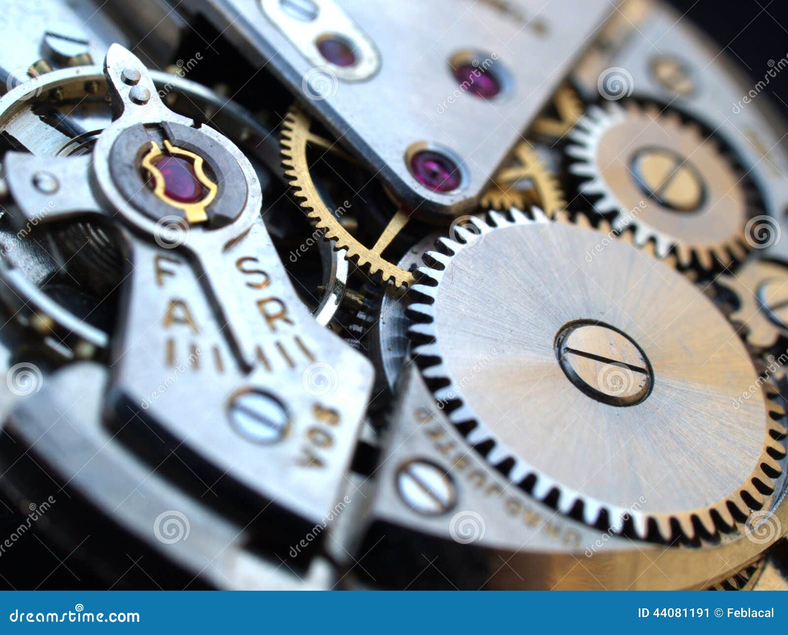 Watch machinery stock image. Image of antiquity, machinery - 44081191