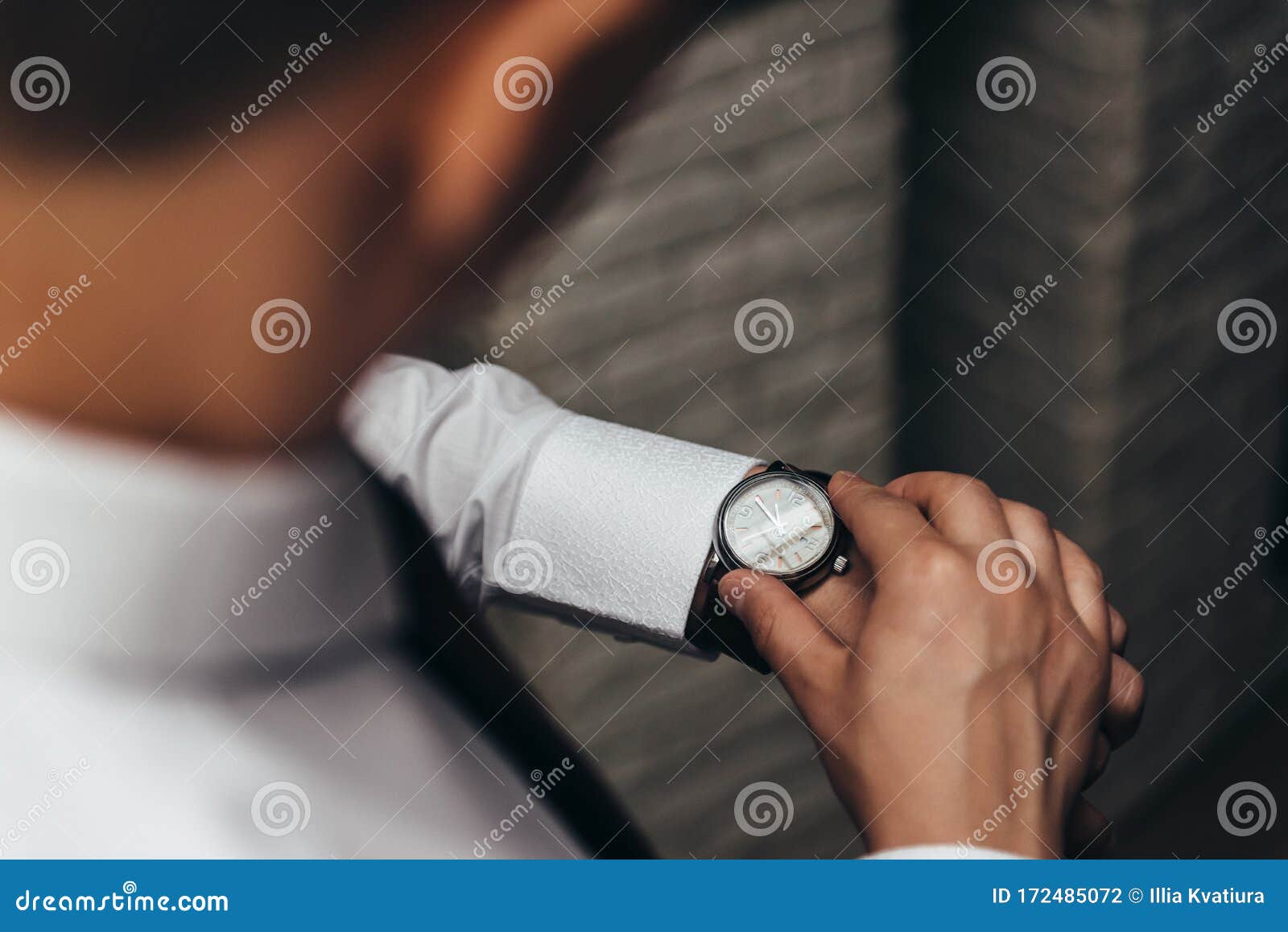 The watch on the man hand stock photo. Image of fashion - 172485072