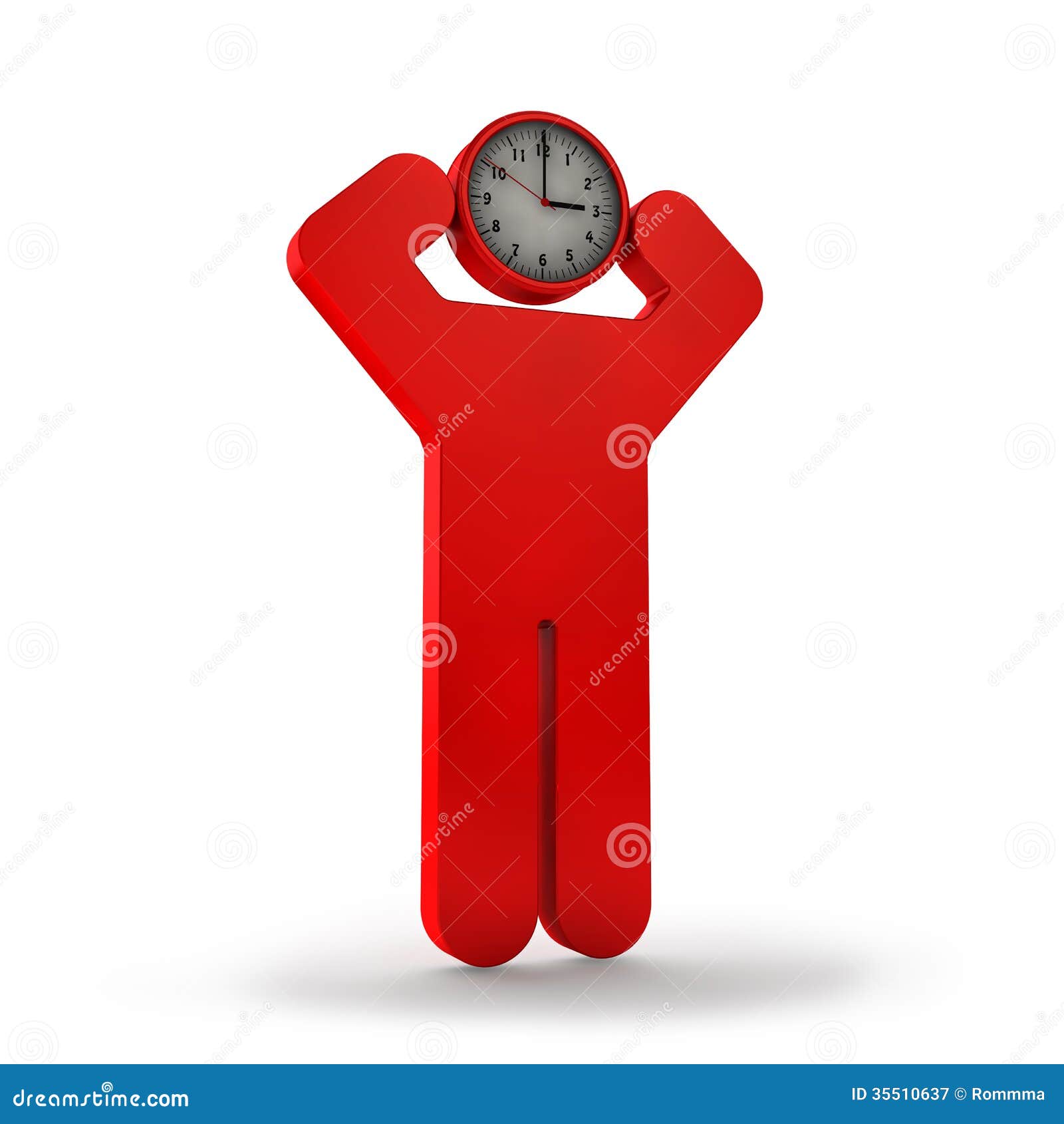 Watch man stock illustration. Illustration of color, flowing - 35510637