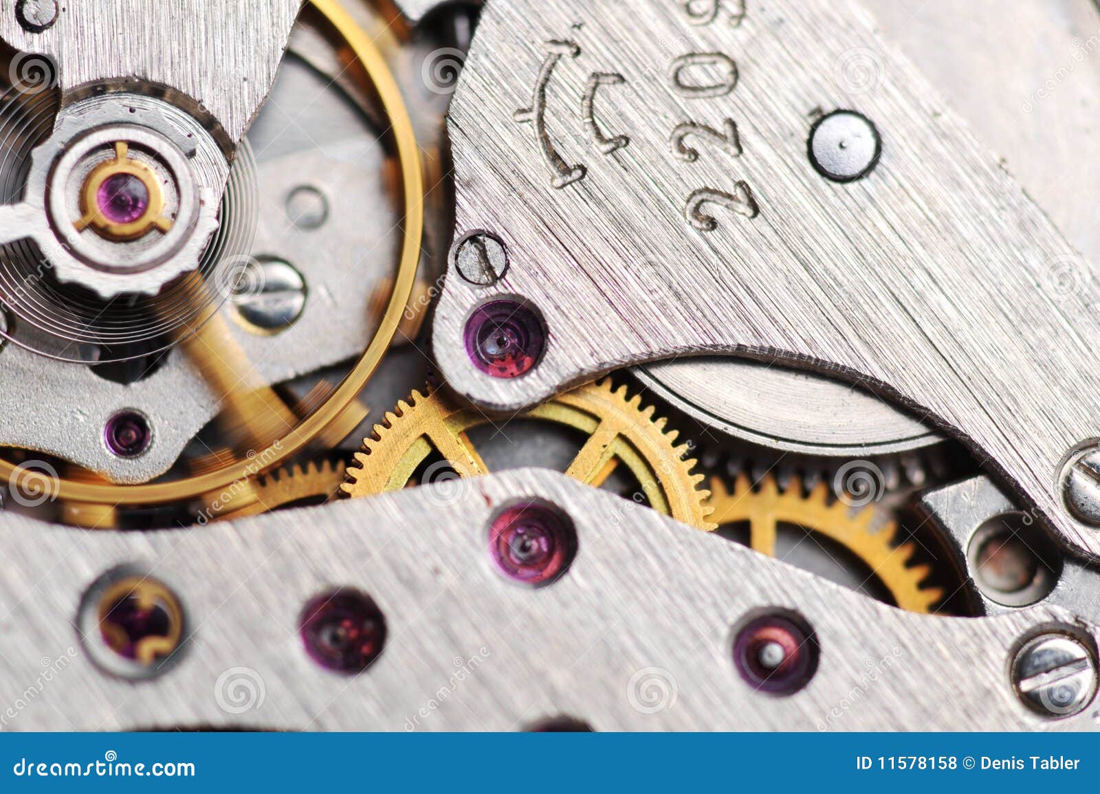 Watch mechanism stock photo. Image of clockworks, leaf - 11578158