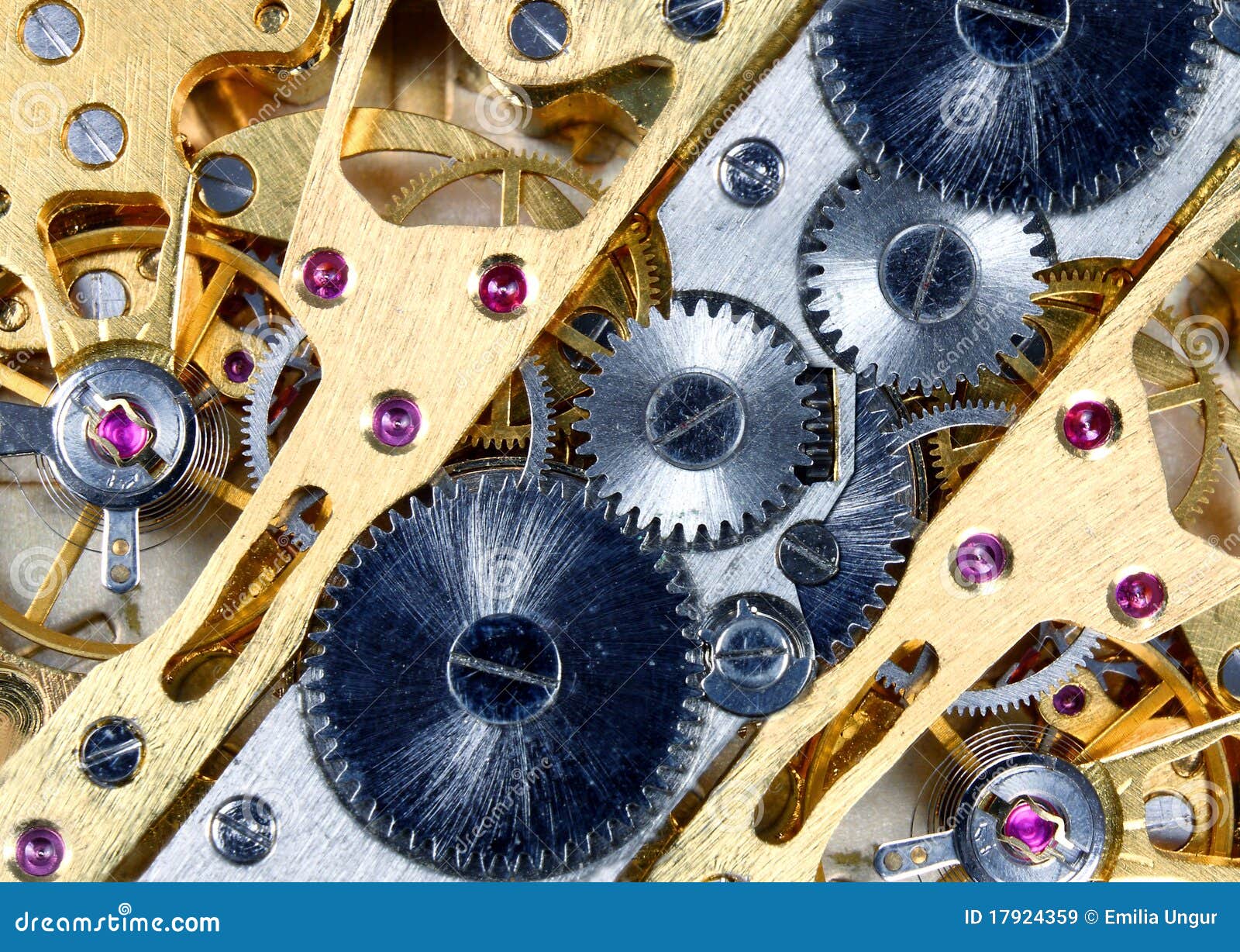 Watch mechanism stock image. Image of motion, watch, closeup - 17924359