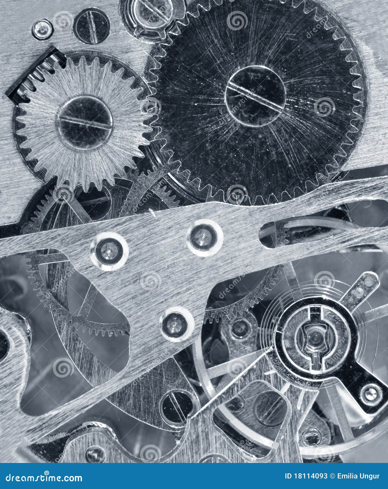 Watch mechanism stock image. Image of time, steel, iron - 18114093