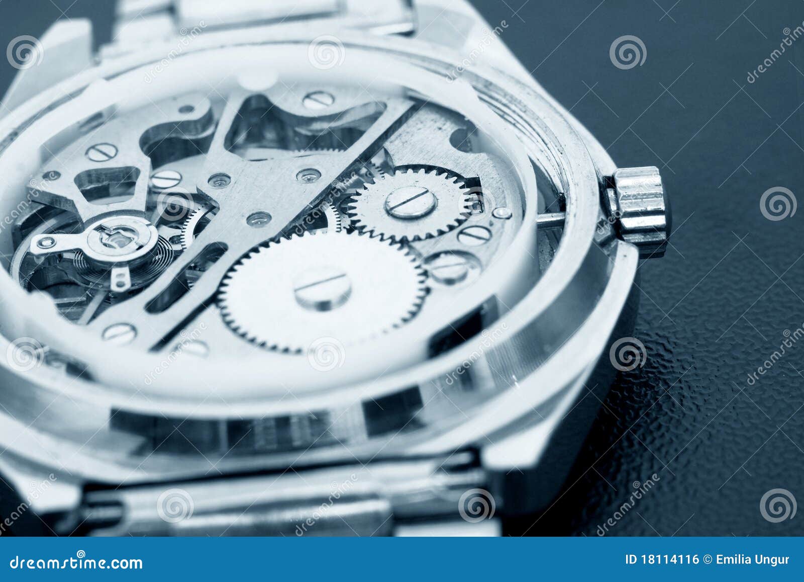 Watch mechanism stock photo. Image of technical, macro - 18114116