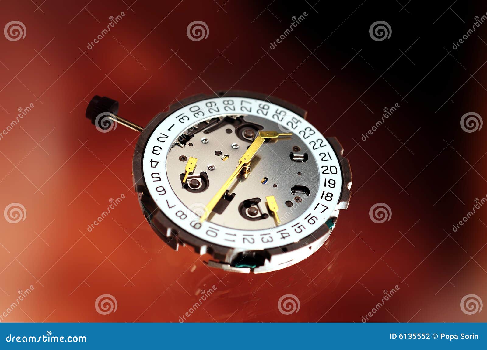 Watch mechanism stock photo. Image of mechanical, clock - 6135552
