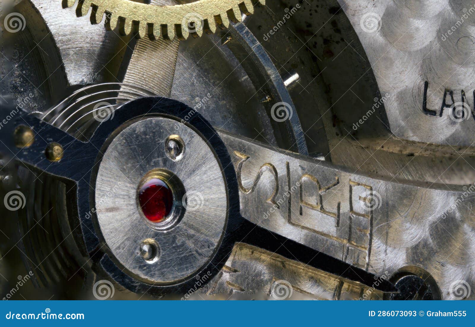 Watch Mechanism macro stock image. Image of mechanism - 286073093