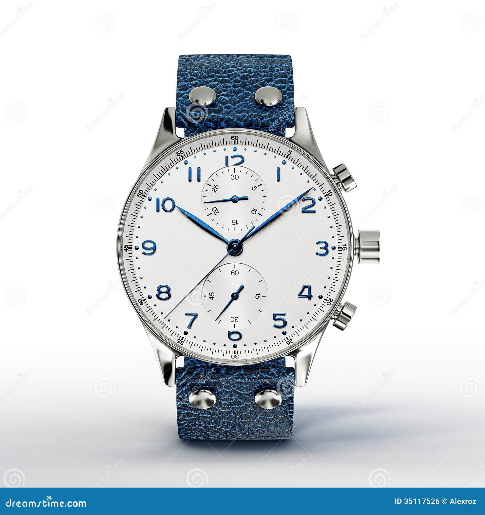 Watch stock illustration. Illustration of black, leather - 35117526