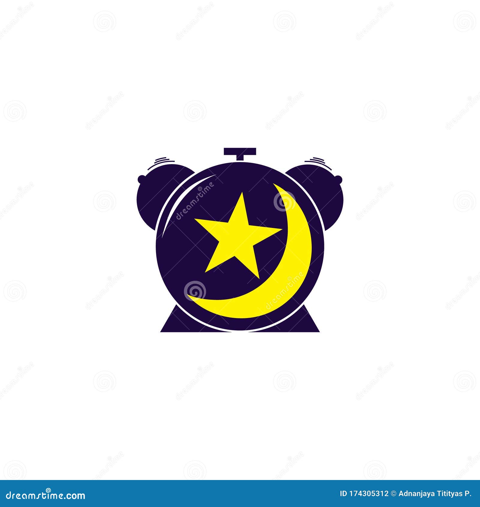 Watch Night Time Wake Up Logo Symbol Vector Stock Vector - Illustration ...