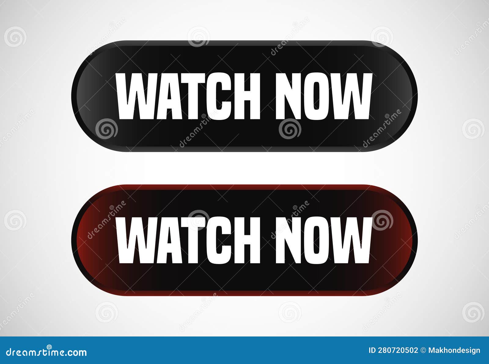 Watch Now Button. Watch Now Banner Sign Stock Vector - Illustration of ...