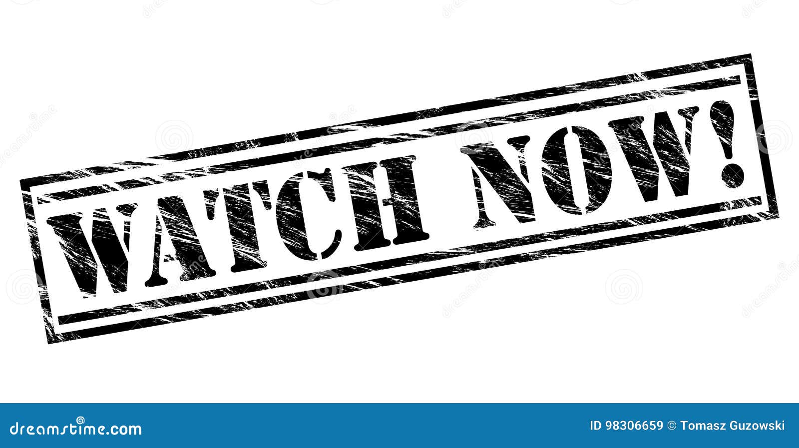 Watch now! stamp stock illustration. Illustration of masterpiece - 98306659
