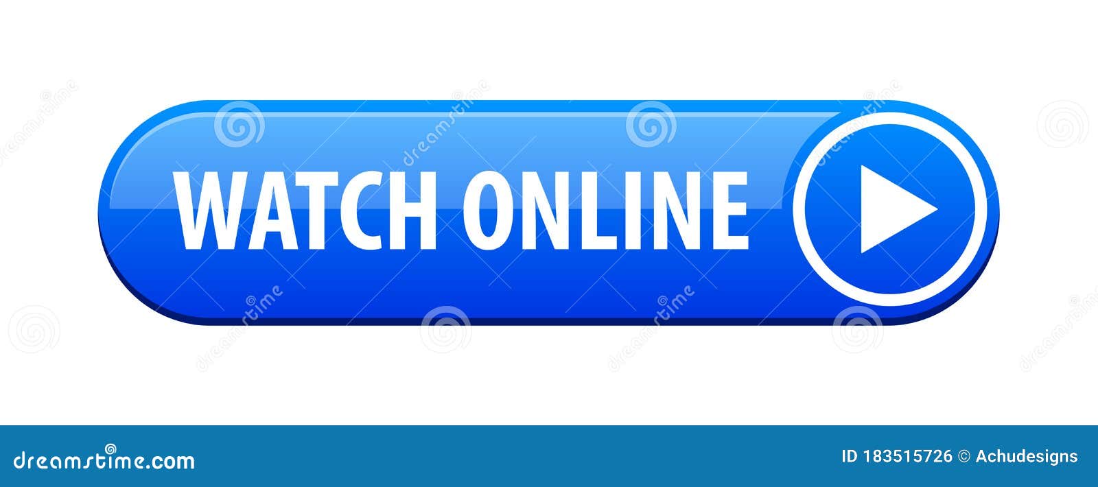 Watch online button stock vector. Illustration of abstract - 183515726