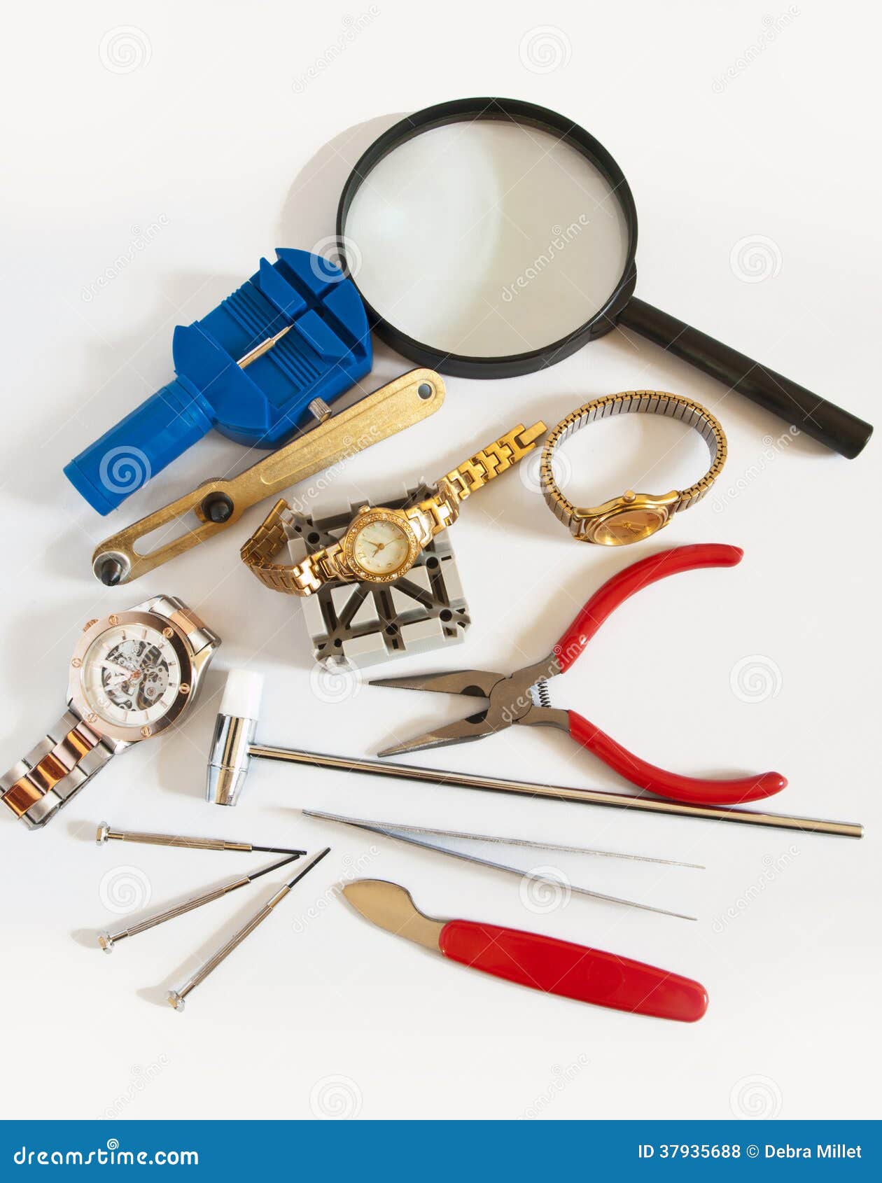 Watch repair supplies stock photo. Image of accessory - 37935688