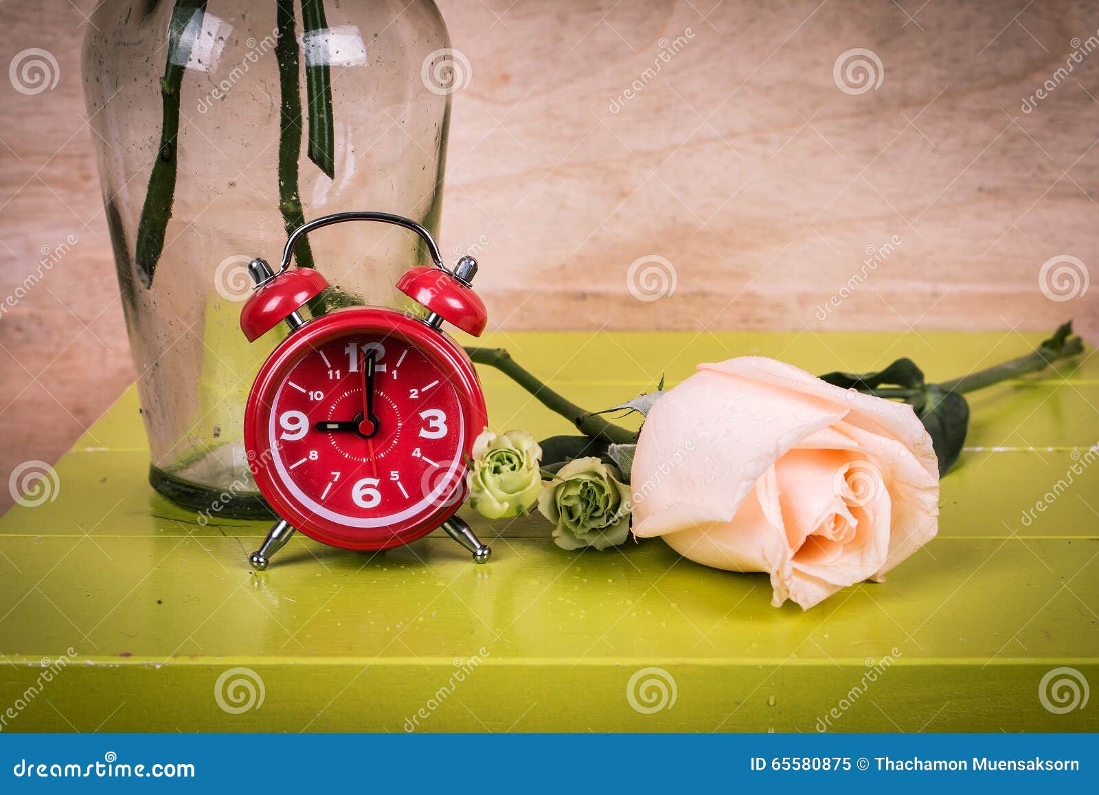 Watch and rose flower stock image. Image of bottle, grunge - 65580875