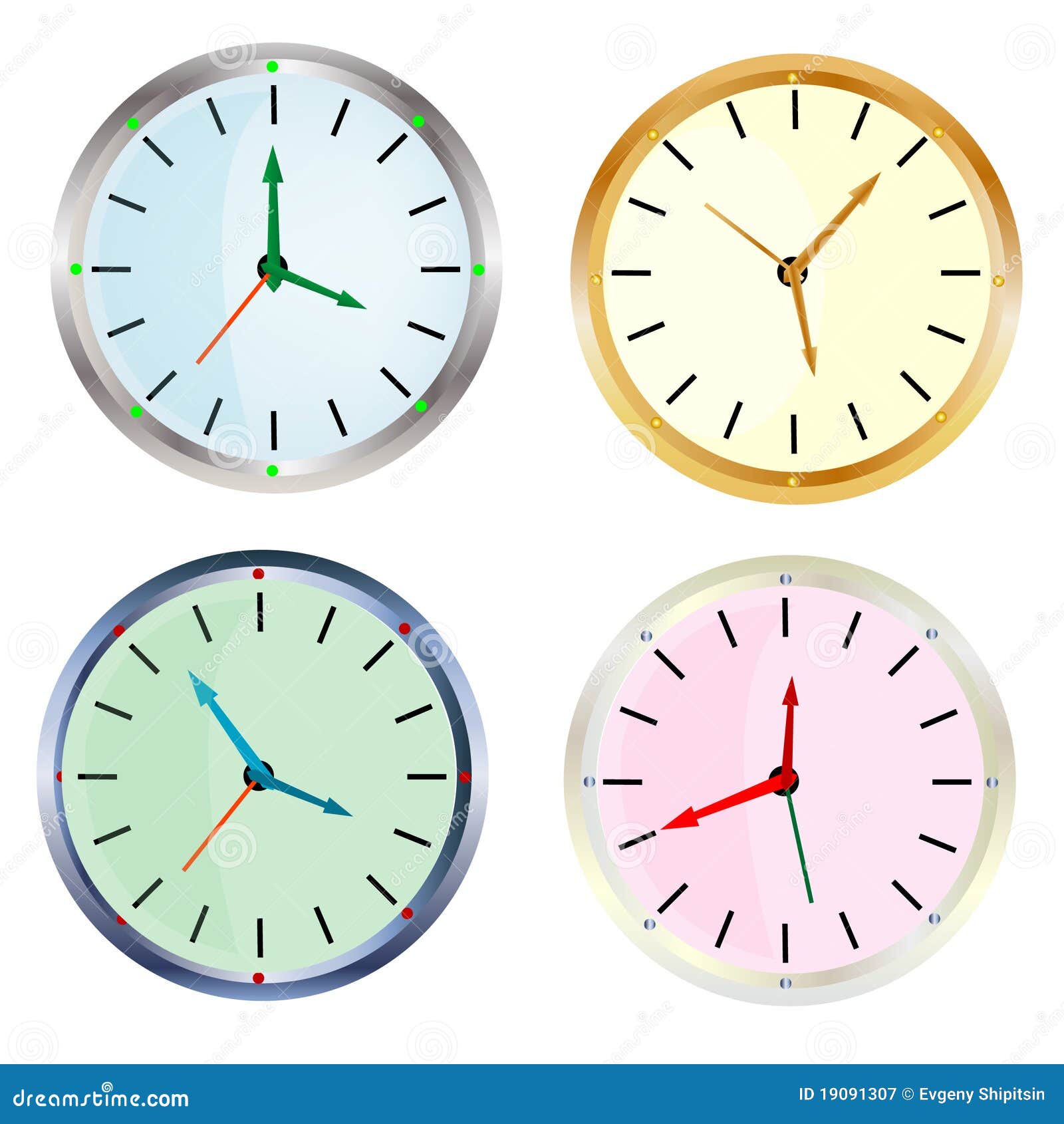 Watch showing time stock vector. Illustration of electronics - 19091307