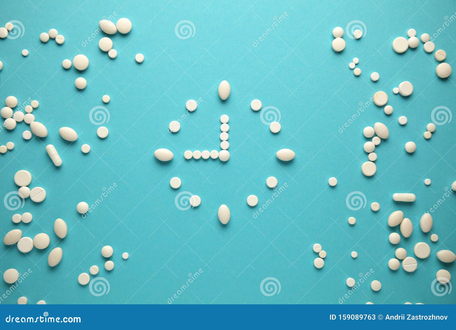 Watch from Tablets and Pills. Medication in Time Stock Image - Image of ...