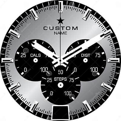 Watch Template B stock vector. Illustration of watch - 98657365