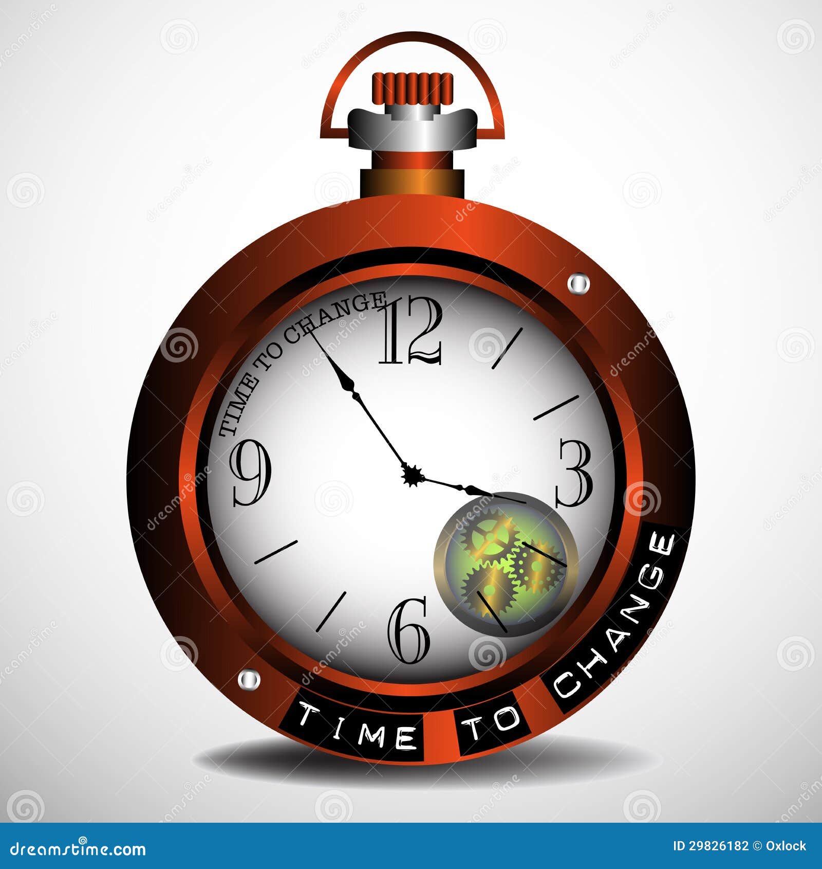 Time to change stock vector. Illustration of deadline - 29826182