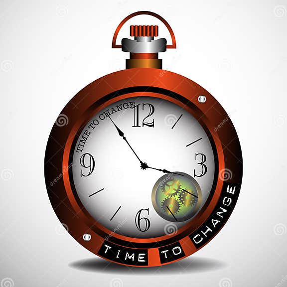 Time to change stock vector. Illustration of deadline - 29826182