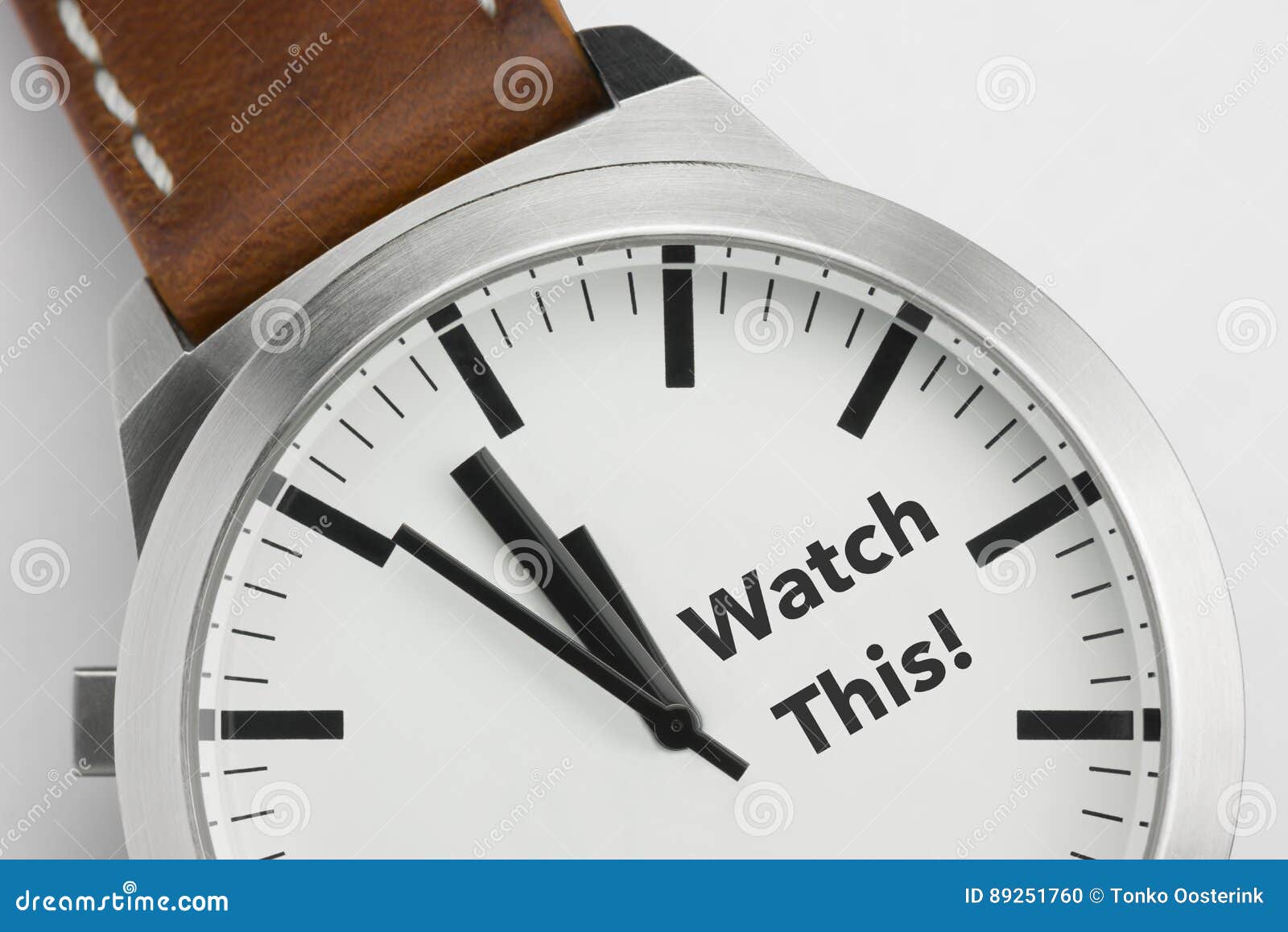 Watch with text Watch this stock photo. Image of concept - 89251760
