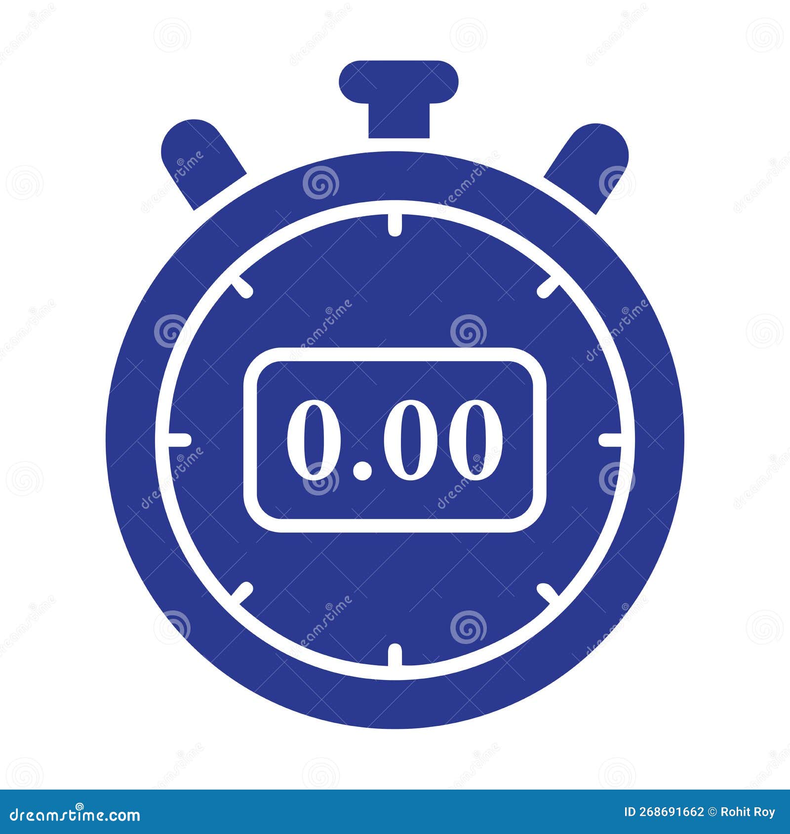 Watch time icon stock illustration. Illustration of watch - 268691662