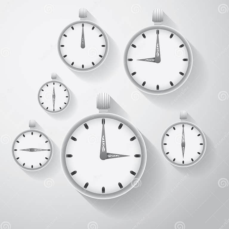 Watch time stock vector. Illustration of timepiece, time - 41700230