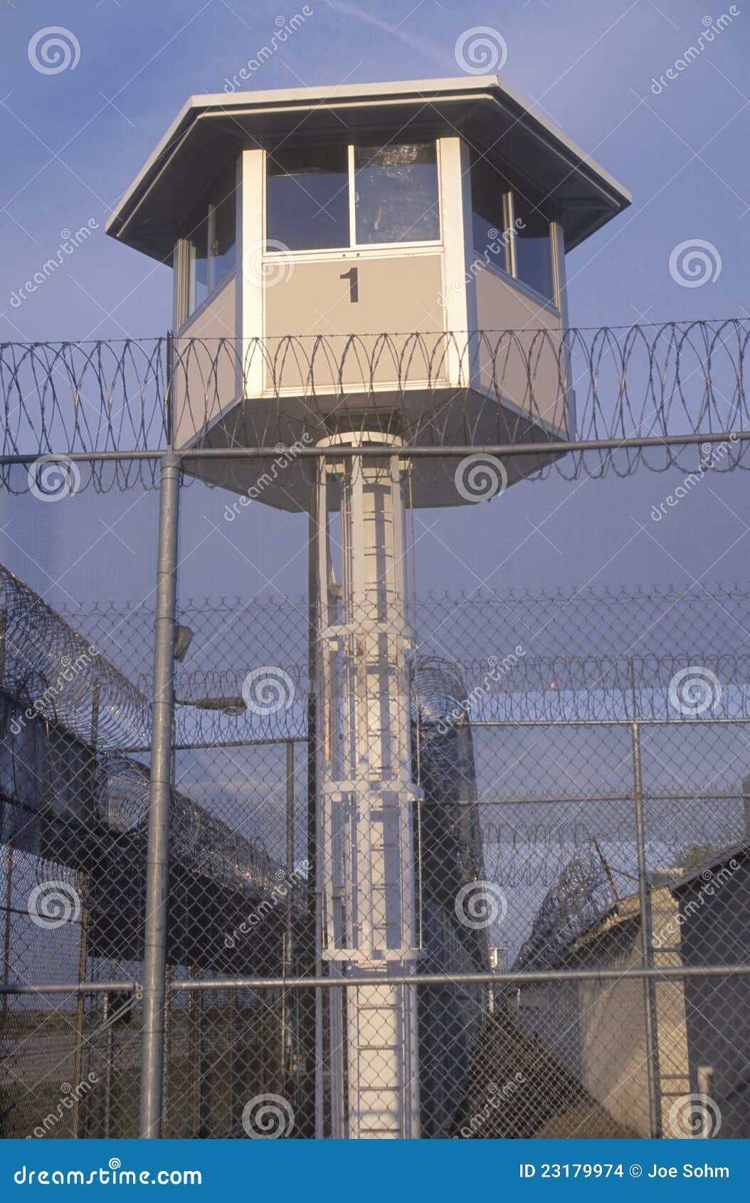 Watch tower editorial stock image. Image of guard, wire - 23179974