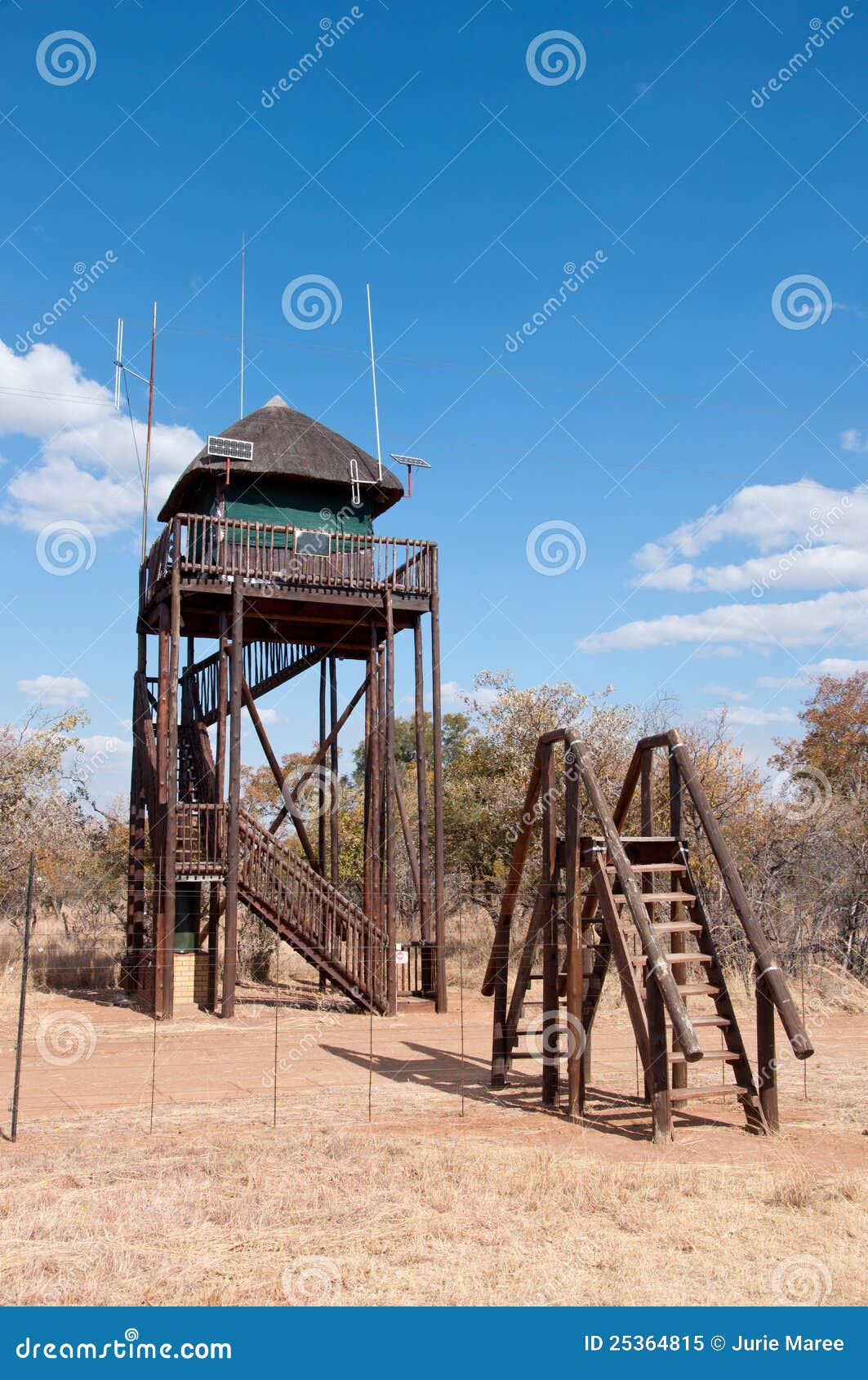 Watch Tower. stock image. Image of security, post, steps - 25364815