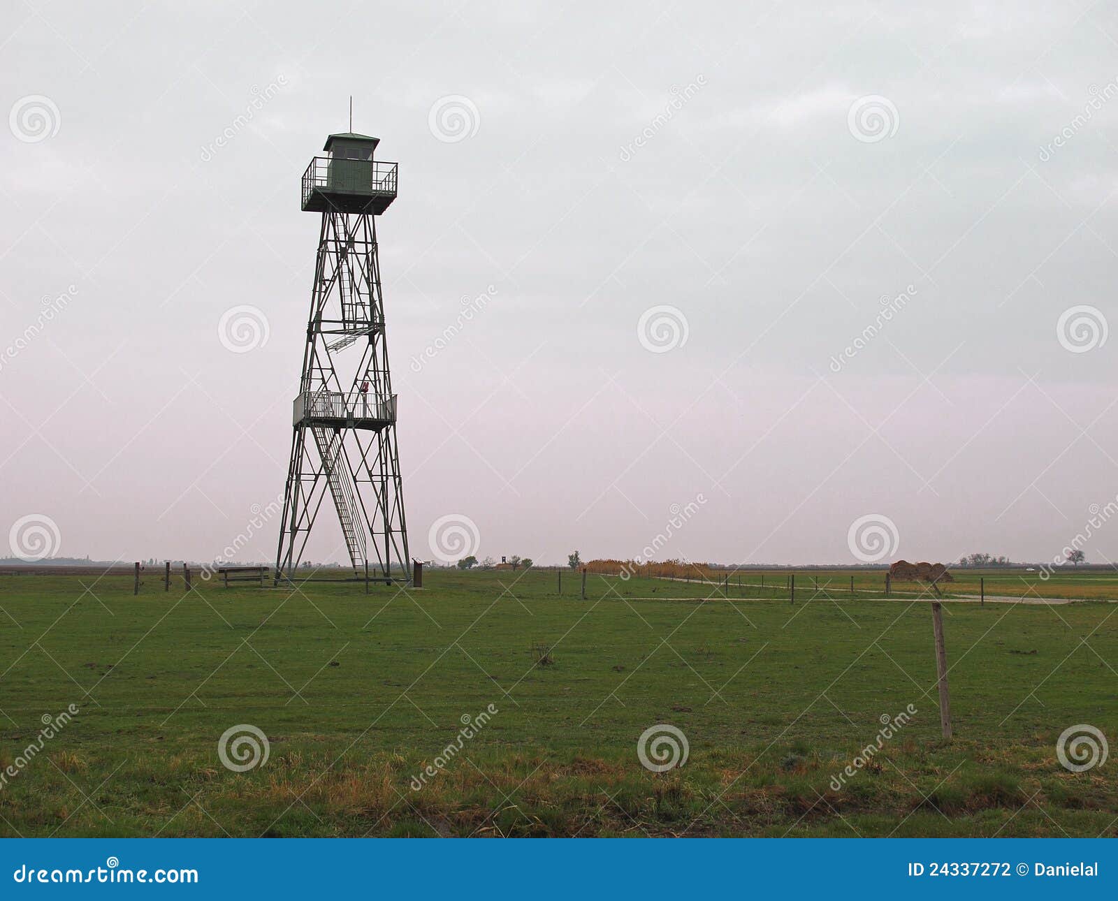 Watch tower at the border editorial photography. Image of communism ...