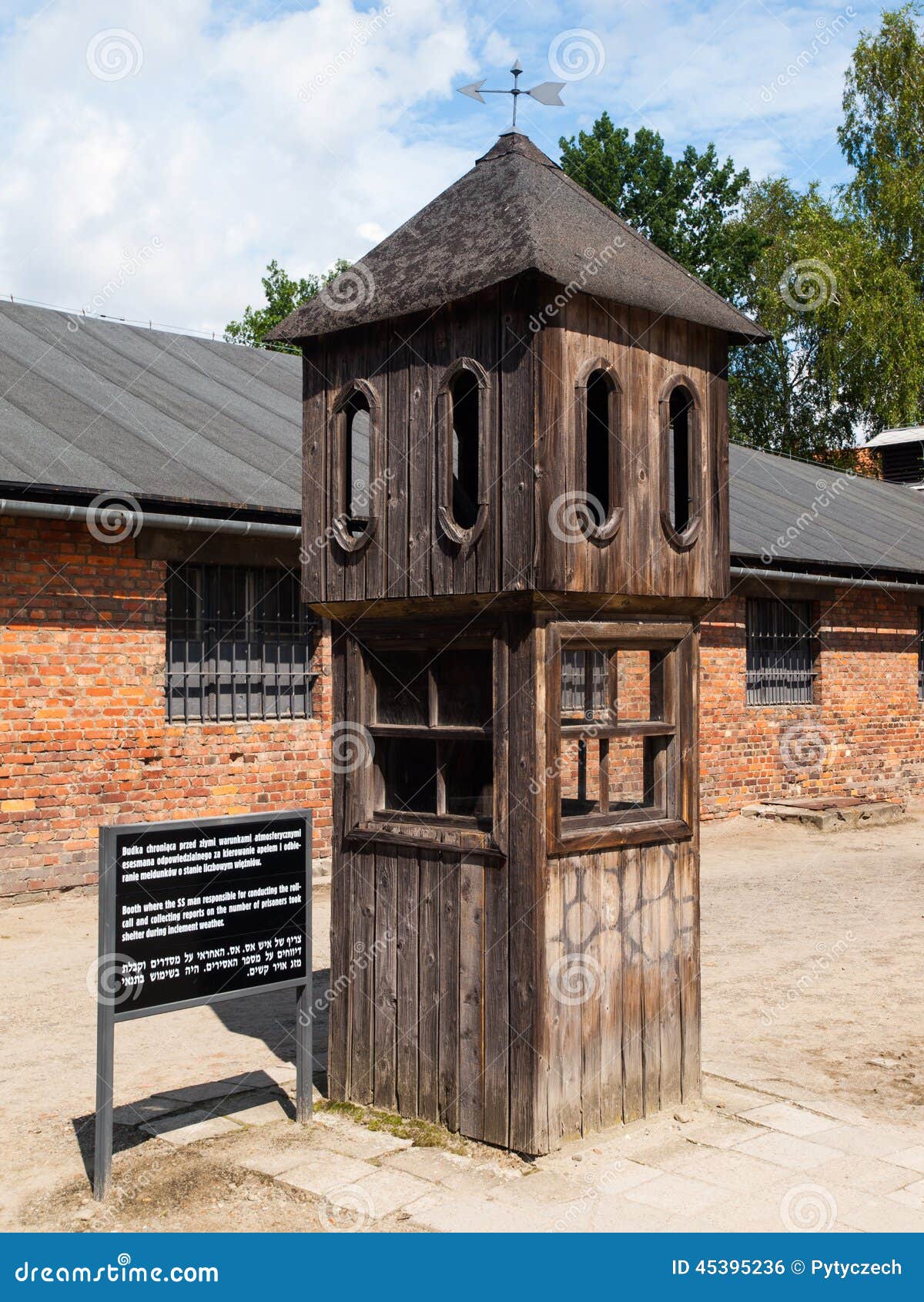 Watch Tower in Concentration Camp Editorial Photo - Image of street ...