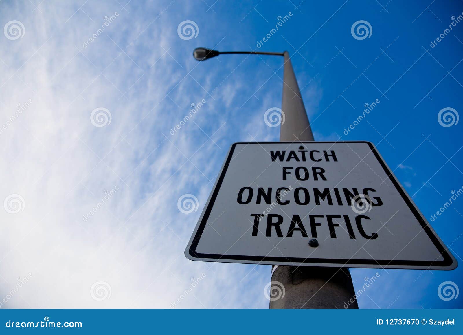 Watch for Traffic Sign stock photo. Image of sign, pole - 12737670