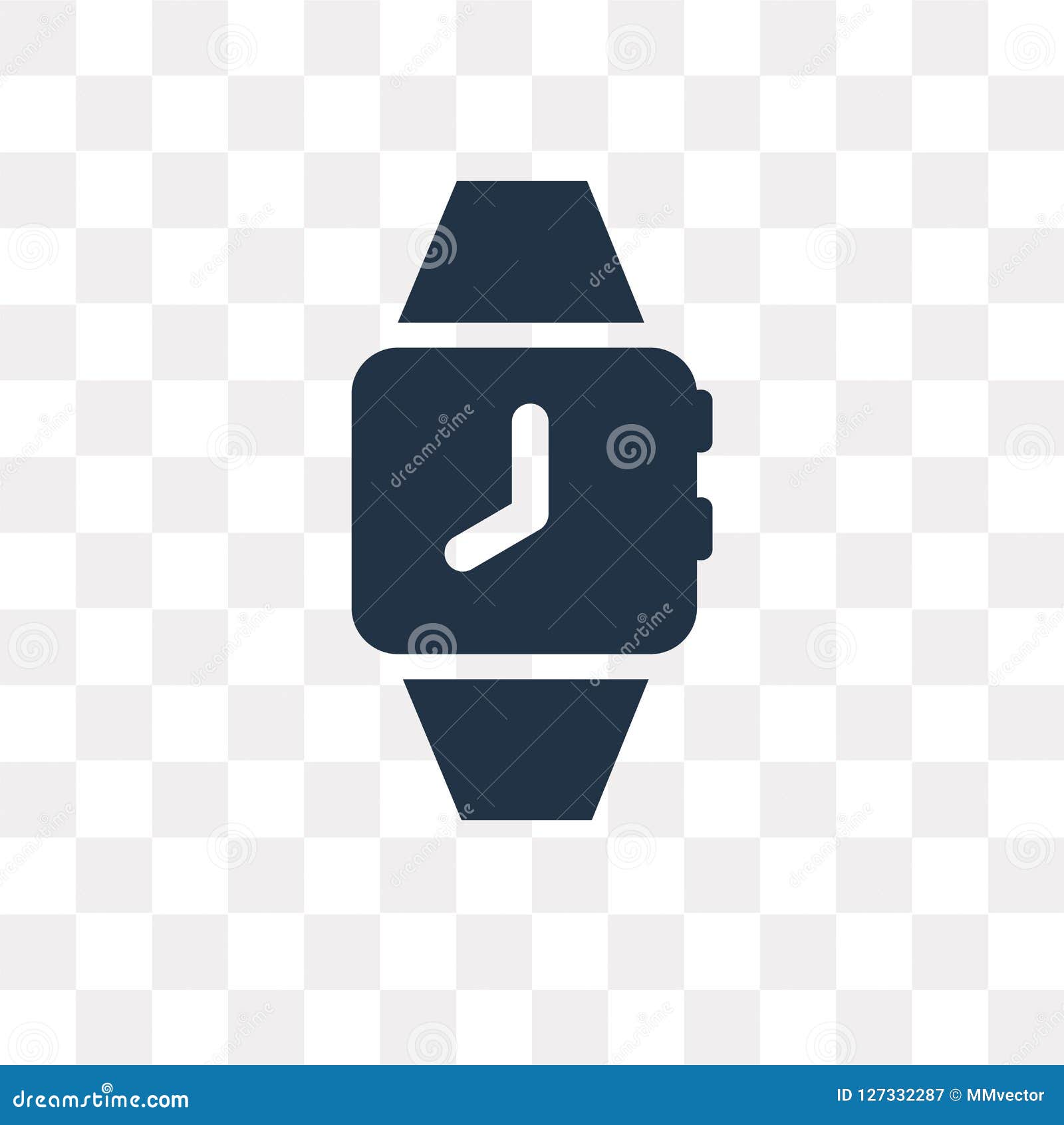 Watch Vector Icon Isolated On Transparent Background, Watch Tra Stock ...