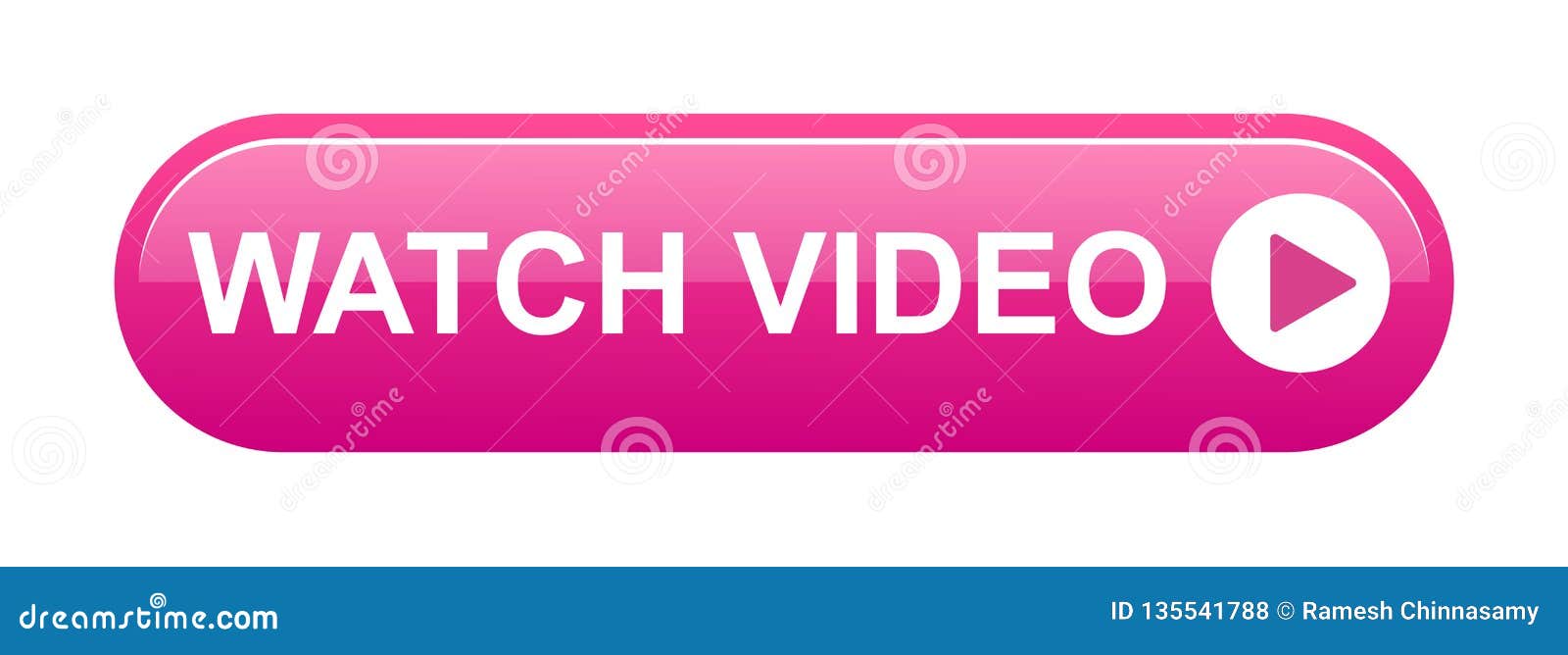 Watch video button stock vector. Illustration of abstract - 135541788